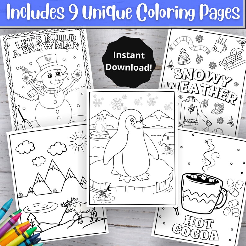 25 Winter Kids Activities, Winter Printable Activity, Printable ...