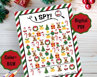 Christmas I Spy Activity - Etsy