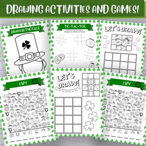 St. Patrick's Day Printable Kids Activity Bundle, St Patricks Day ...
