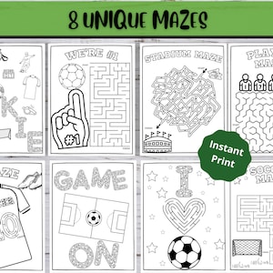 35 Printable Soccer Activities, Soccer Party Games, World Cup ...
