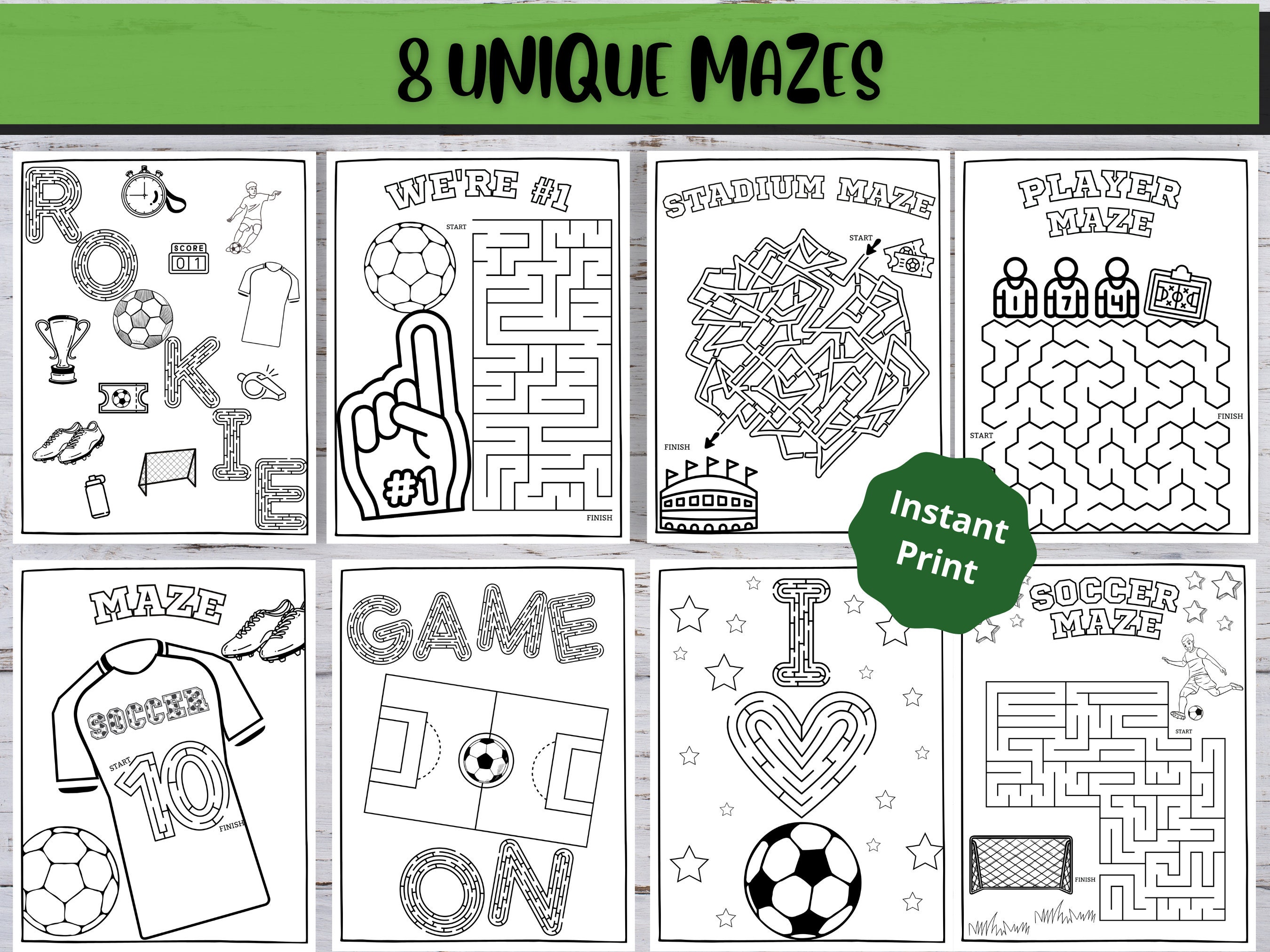35 Printable Soccer Activities, Soccer Party Games, World Cup ...