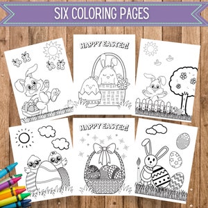13 Easter Preschool Activities, Printable Activity Bundle, Coloring ...