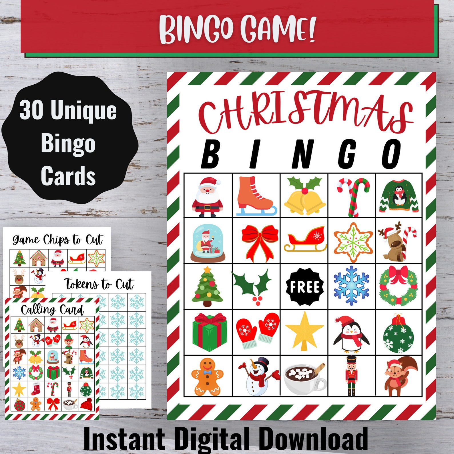 Christmas Activity Bundle, Bingo, I Spy, Mazes (printable) - Etsy