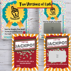 Teacher Appreciation Week Cards, Gift Card Holder, Printable Teacher ...