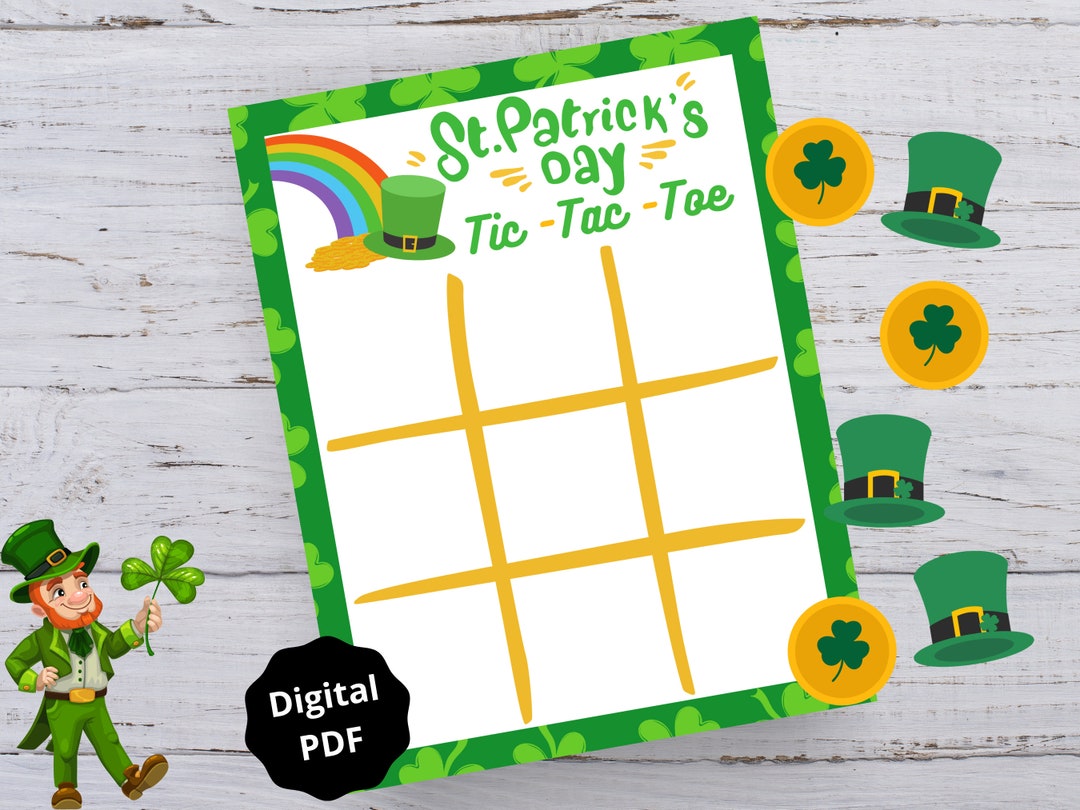 St. Patrick's Day Tic-tac-toe, St Patricks Day Activities, St. Patrick ...