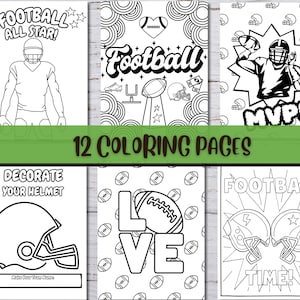 33 Printable Football Activities, Football Party Games, American ...