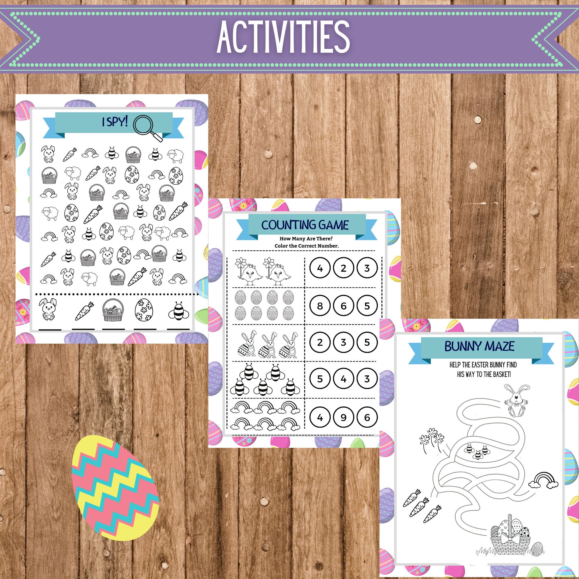 13 Easter Preschool Activities Printable Activity Bundle - Etsy