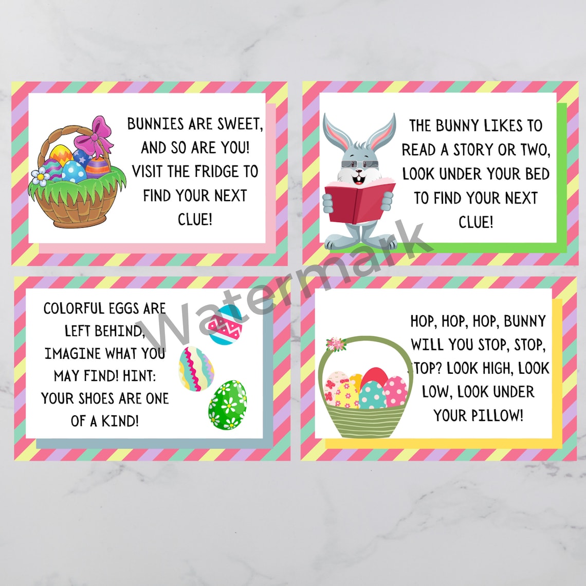 Easter Basket Scavenger Hunt Easter Treasure Hunt Free Bunny - Etsy