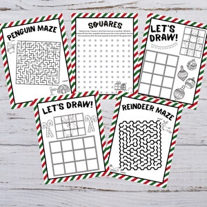 Christmas Activity Bundle, Bingo, I Spy, Mazes (printable) - Etsy