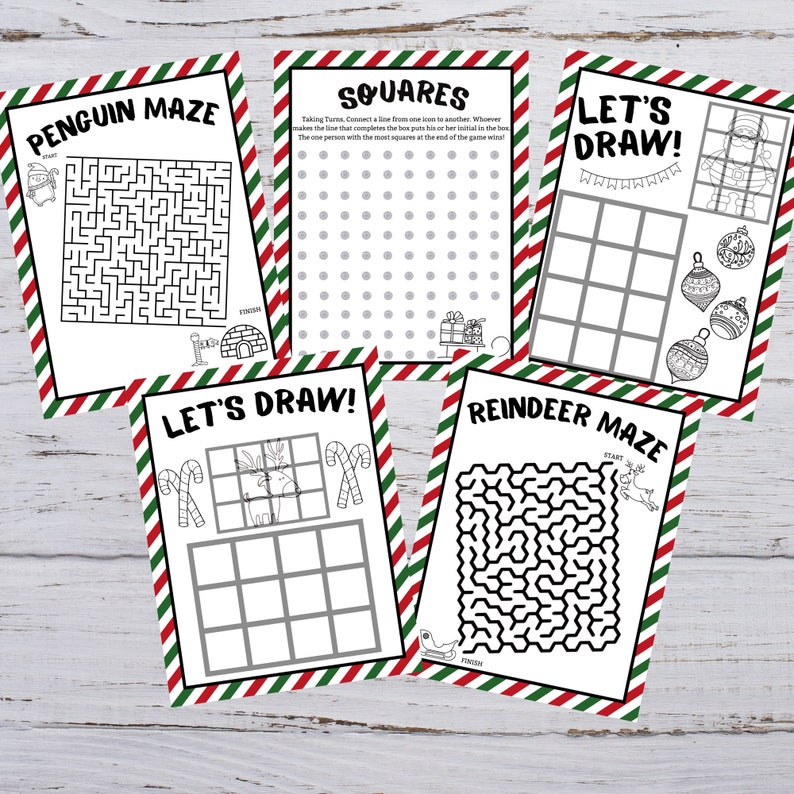Christmas Activity Bundle, Bingo, I Spy, Mazes (printable) - Etsy