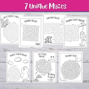25 Spring Kids Activities, Printable Activity Bundle, Coloring Pages ...
