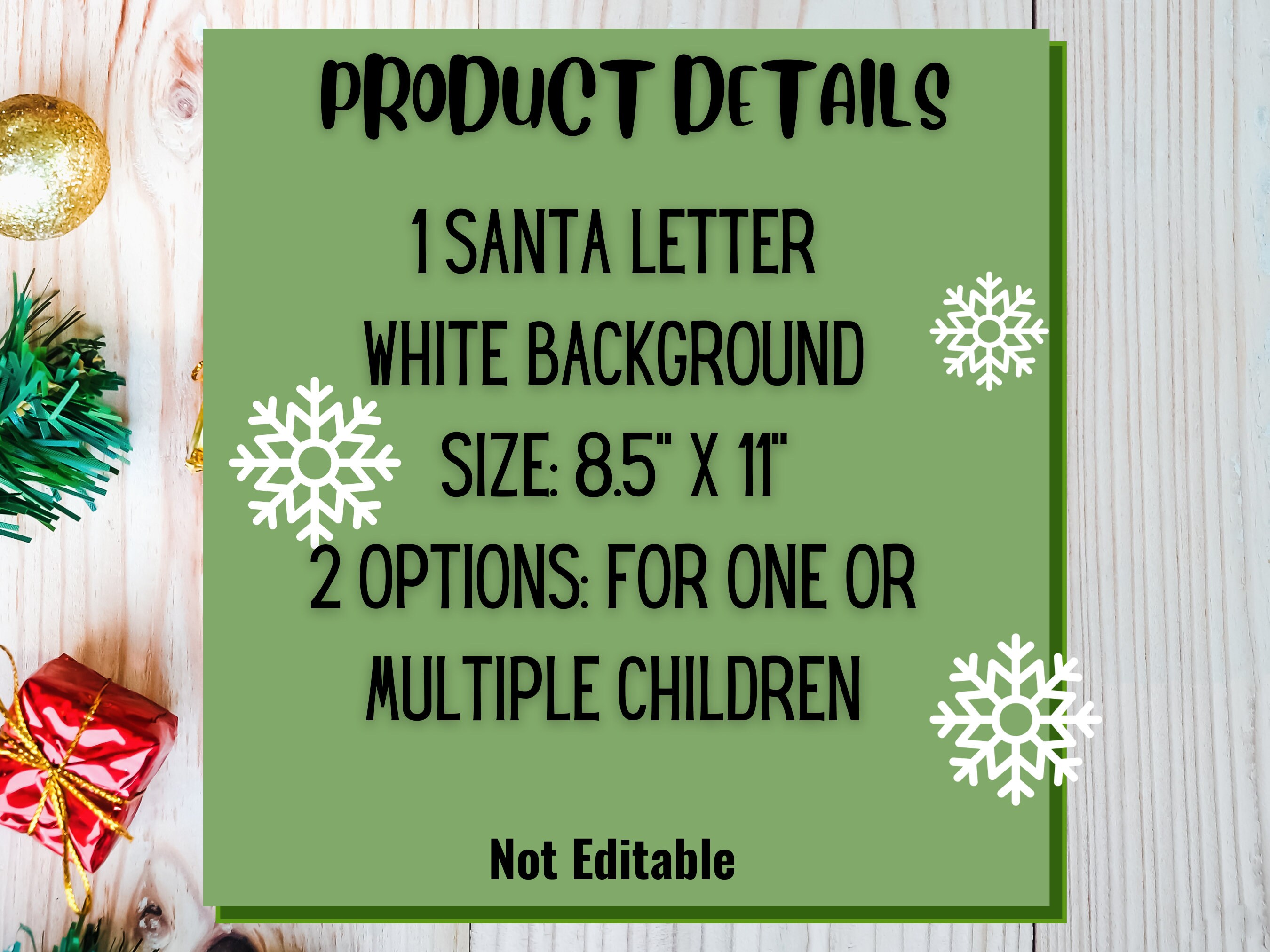 Personalized Letter From Santa, Christmas Letter (digital Download) - Etsy