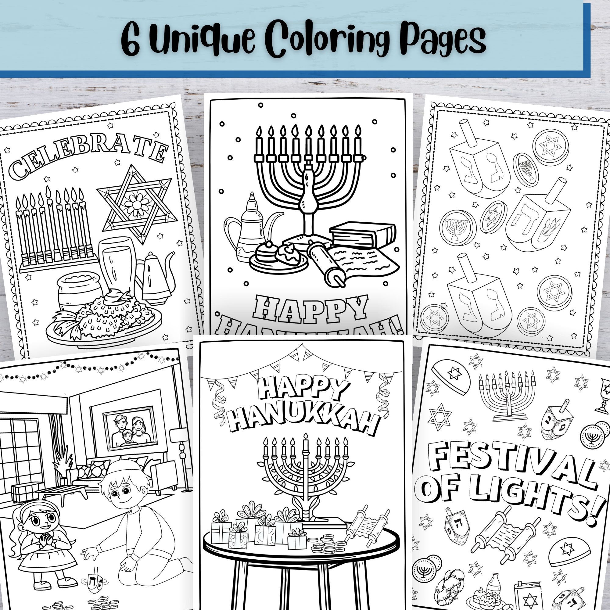 20 Printable Hanukkah Activities, Hanukkah Activity Bundle, Kid's ...
