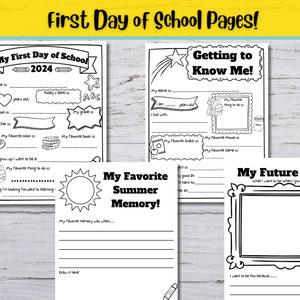 First Day of School Activity Pack, Back to School Classroom Activities ...