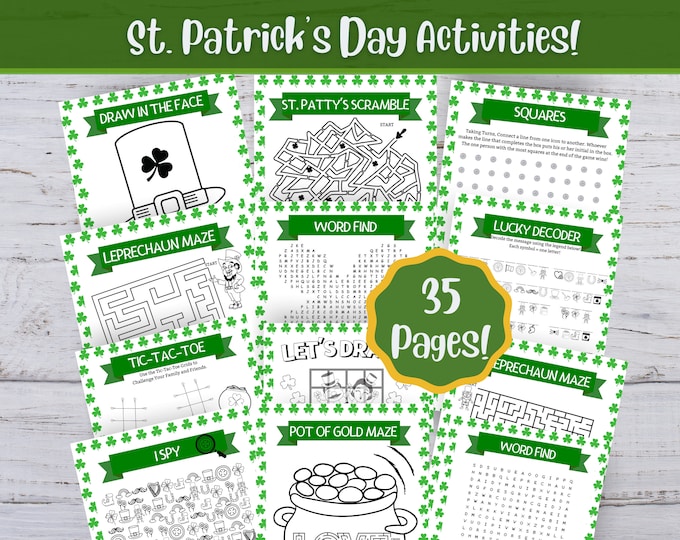 St. Patricks Day Printable, Build a Leprechaun Activity Sheet for Kids ...