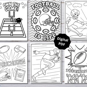 33 Printable Football Activities, Football Party Games, American ...
