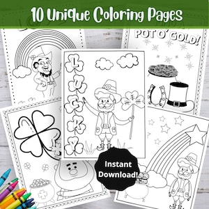 St. Patrick's Day Printable Kids Activity Bundle, St Patricks Day ...