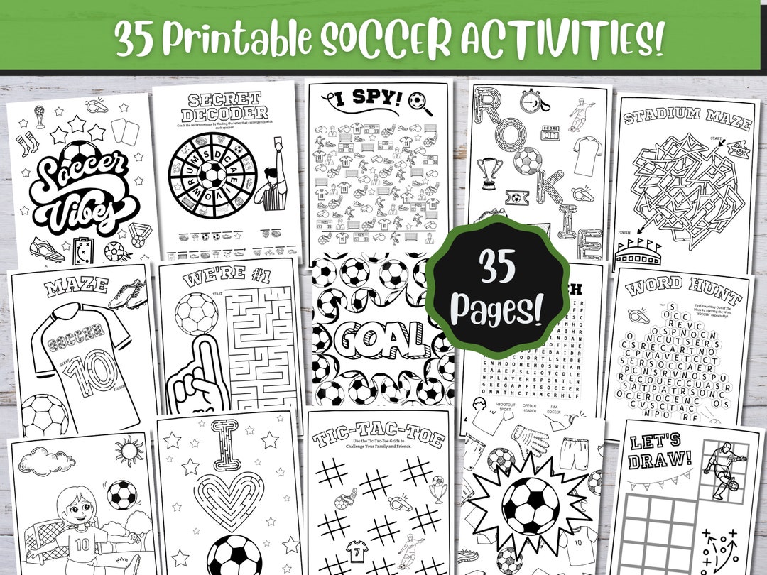 35 Printable Soccer Activities, Soccer Party Games, World Cup ...