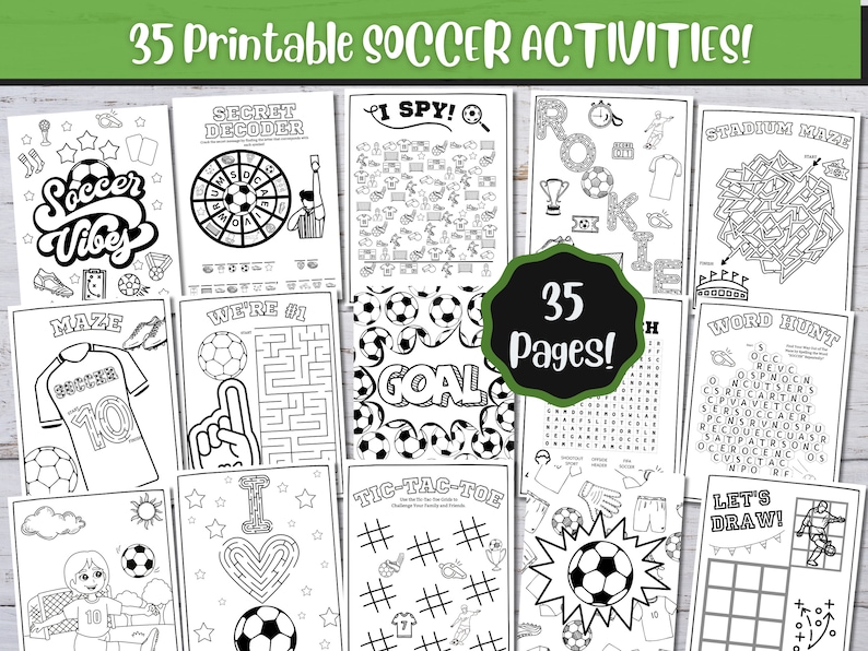 35 Printable Soccer Activities, Soccer Party Games, World Cup ...