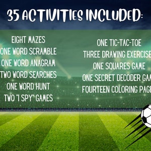 35 Printable Soccer Activities, Soccer Party Games, World Cup ...
