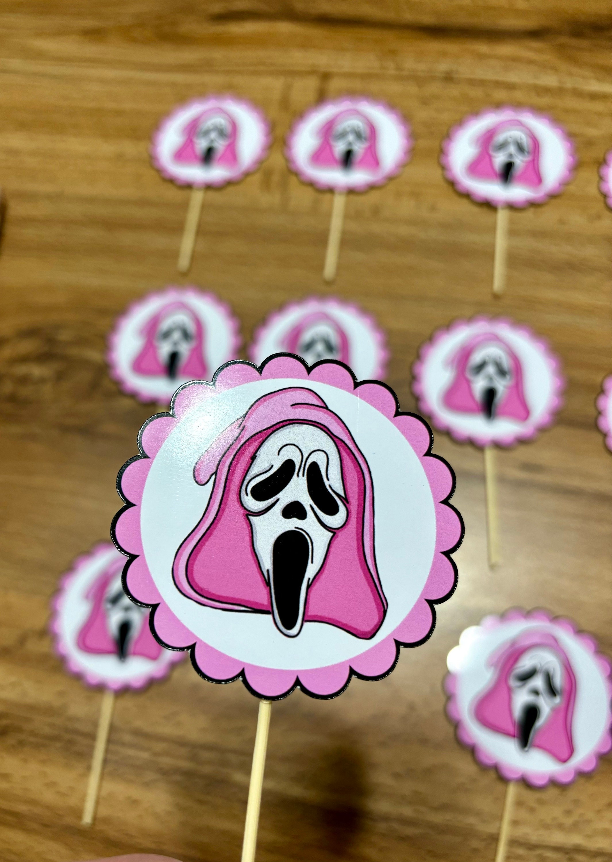 Ghostface Girly Scream Cupcake Toppers Lot of 12 - Etsy