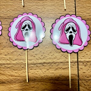 Ghostface Girly Scream Cupcake Toppers Lot of 12 - Etsy