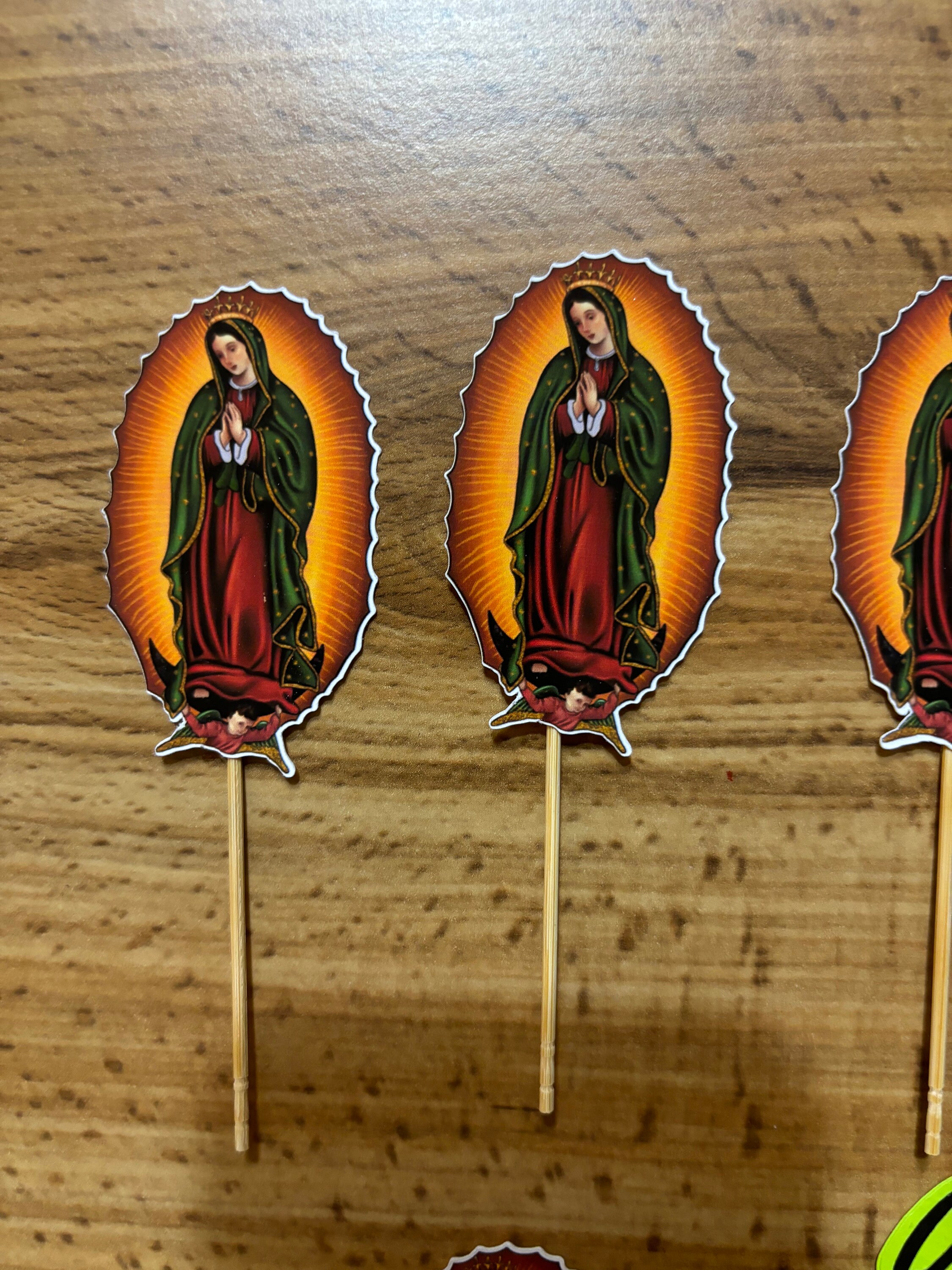 Guadalupe Virgin Mary Catholic Cupcake Toppers Lot of 12 - Etsy