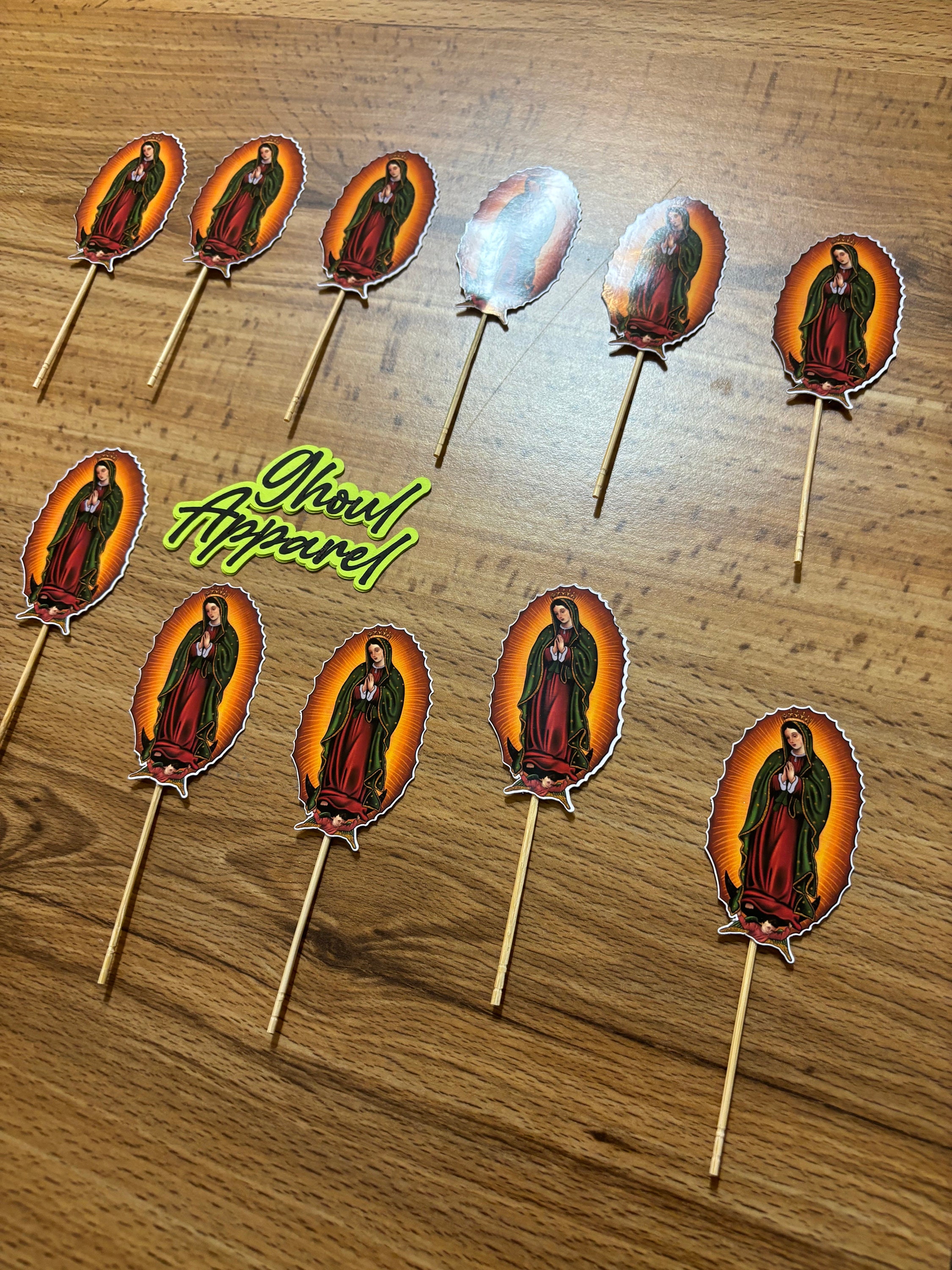 Guadalupe Virgin Mary Catholic Cupcake Toppers Lot of 12 - Etsy