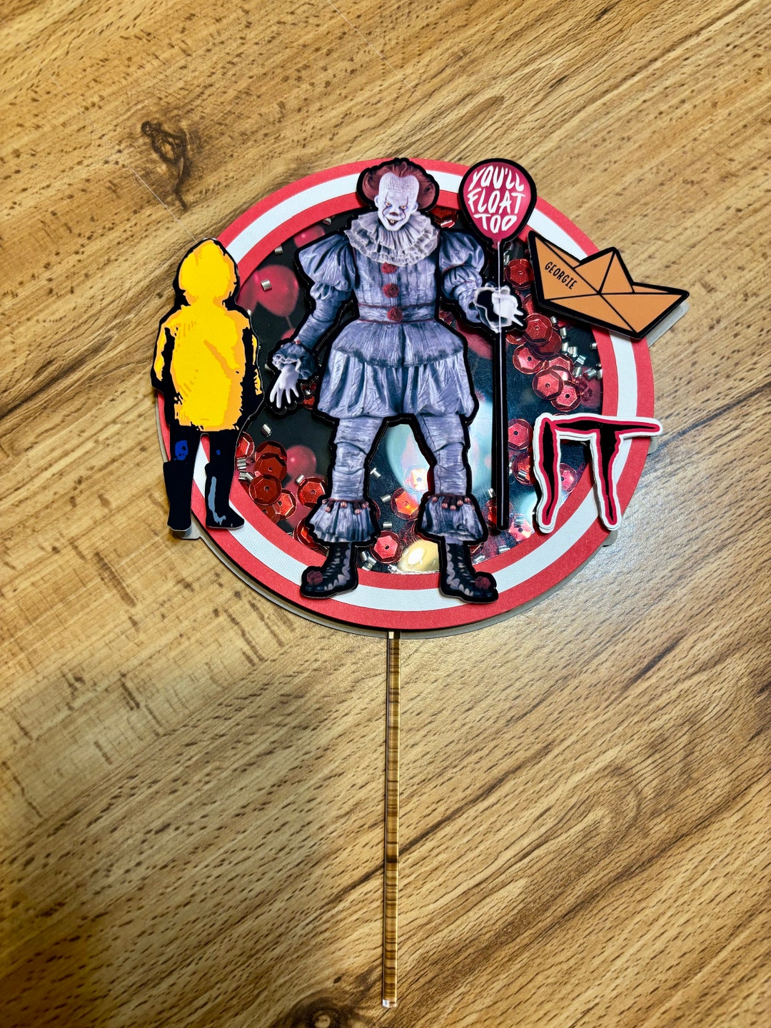 Pennywise Clown It Horror Cake Topper - Etsy