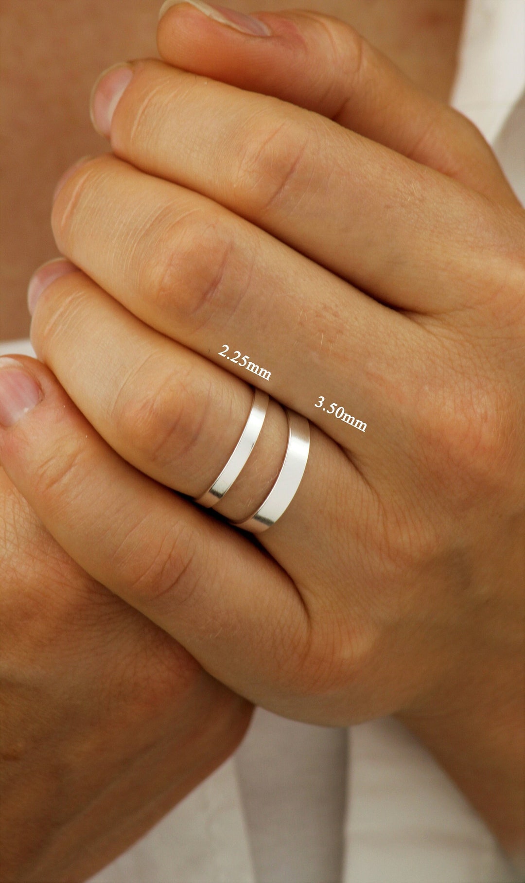 925 Sterling Silver Thick Band, Minimalist Silver Band, Cigar Band, Flat Silver Ring, Silver ...