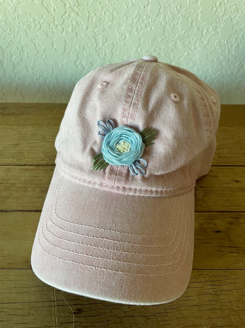 Floral Embroidered Cap, Baseball Cap, Embroidered Baseball Cap ...