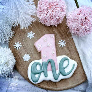 Number One With Script Cookie Cutter - Etsy