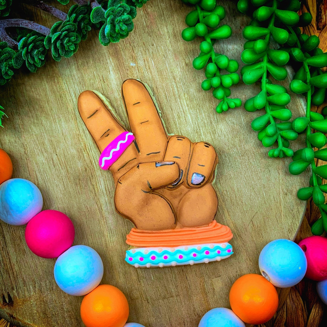 Peace Hand Sign Cookie Cutter - Etsy