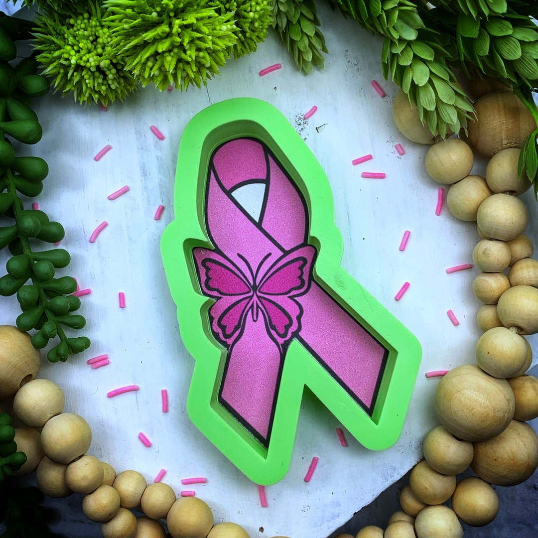 Awareness Ribbon With Butterfly Cookie Cutter - Etsy