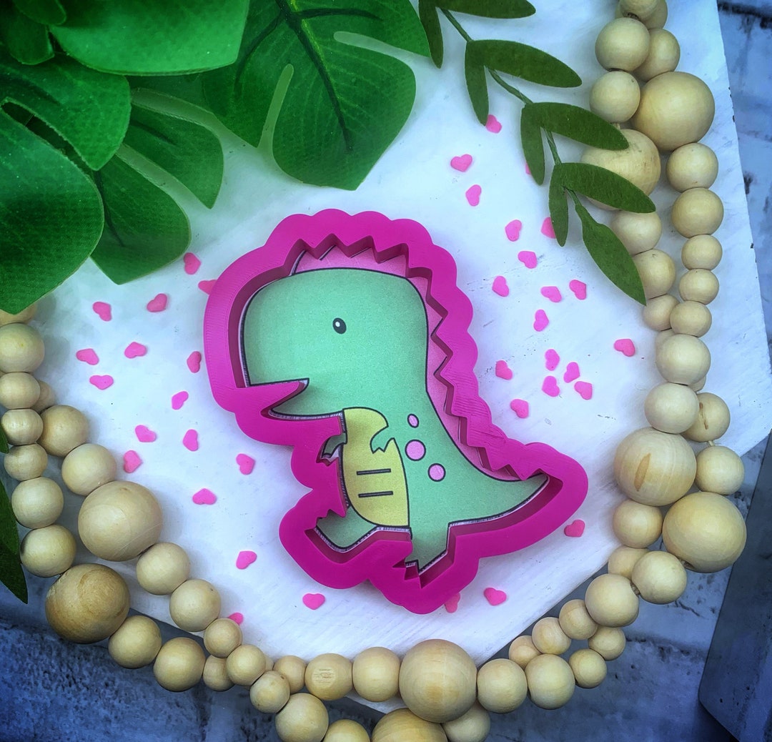 Cute T-rex Cookie Cutter - Etsy