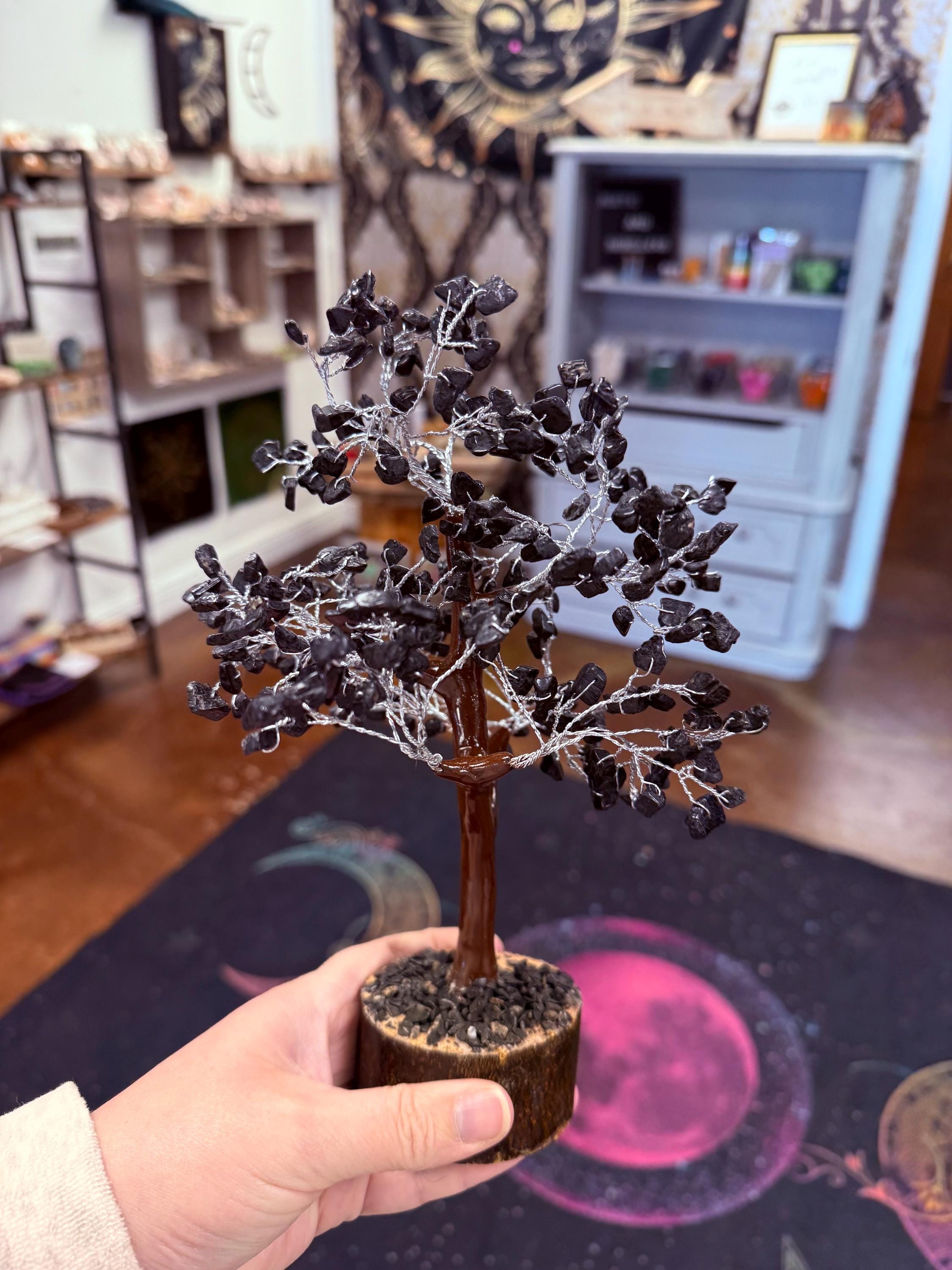 300 Piece Black Tourmaline Gem Tree - Etsy