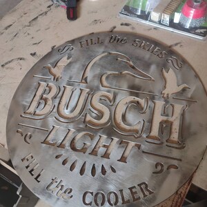 Busch Light Metal Sign - Etsy