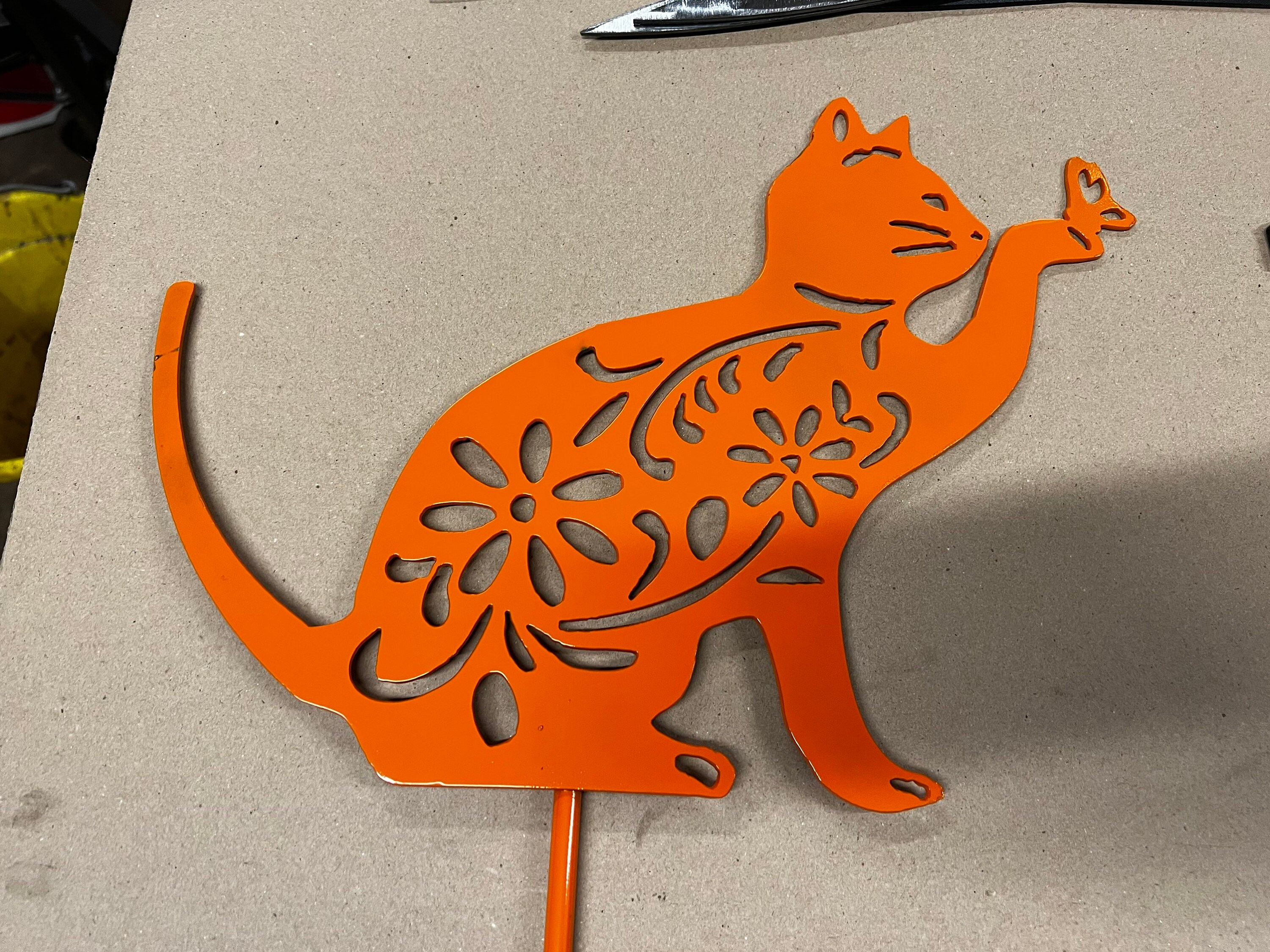 Metal Garden Cat - Etsy