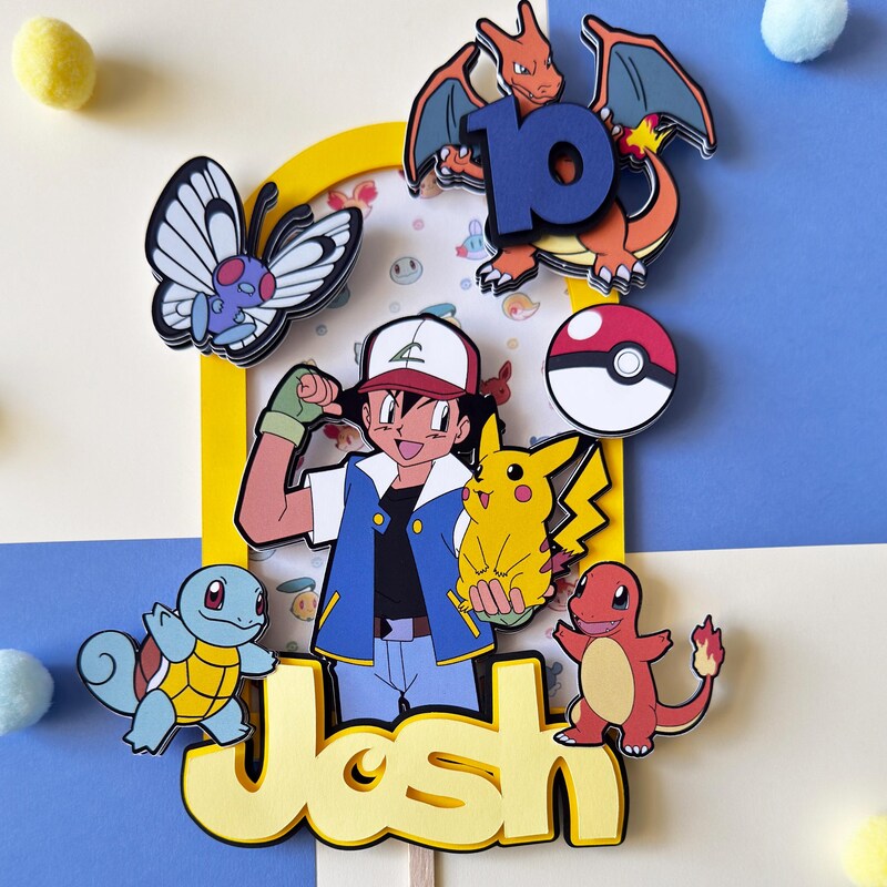 Pokemons Cake Topper - Etsy