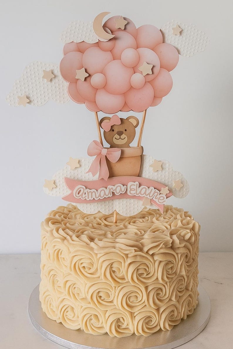 Hot Air Balloon Baby Shower Cake Topperinspired FAST TURNAROUND - Etsy