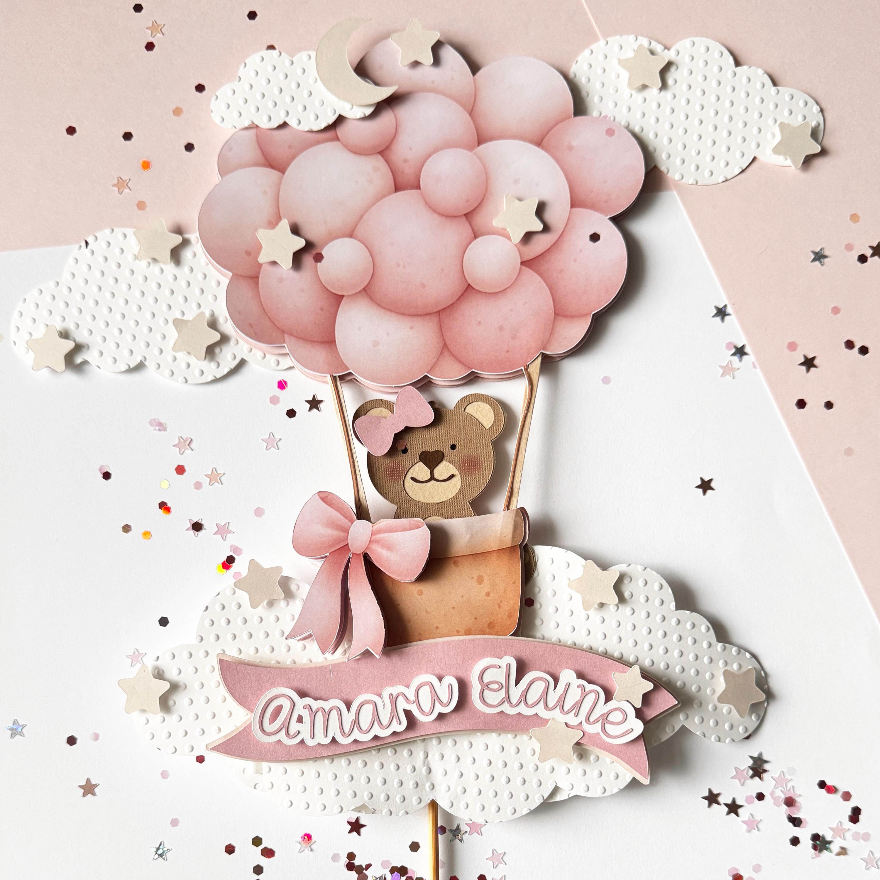 Hot Air Balloon Baby Shower Cake Topperinspired FAST TURNAROUND - Etsy
