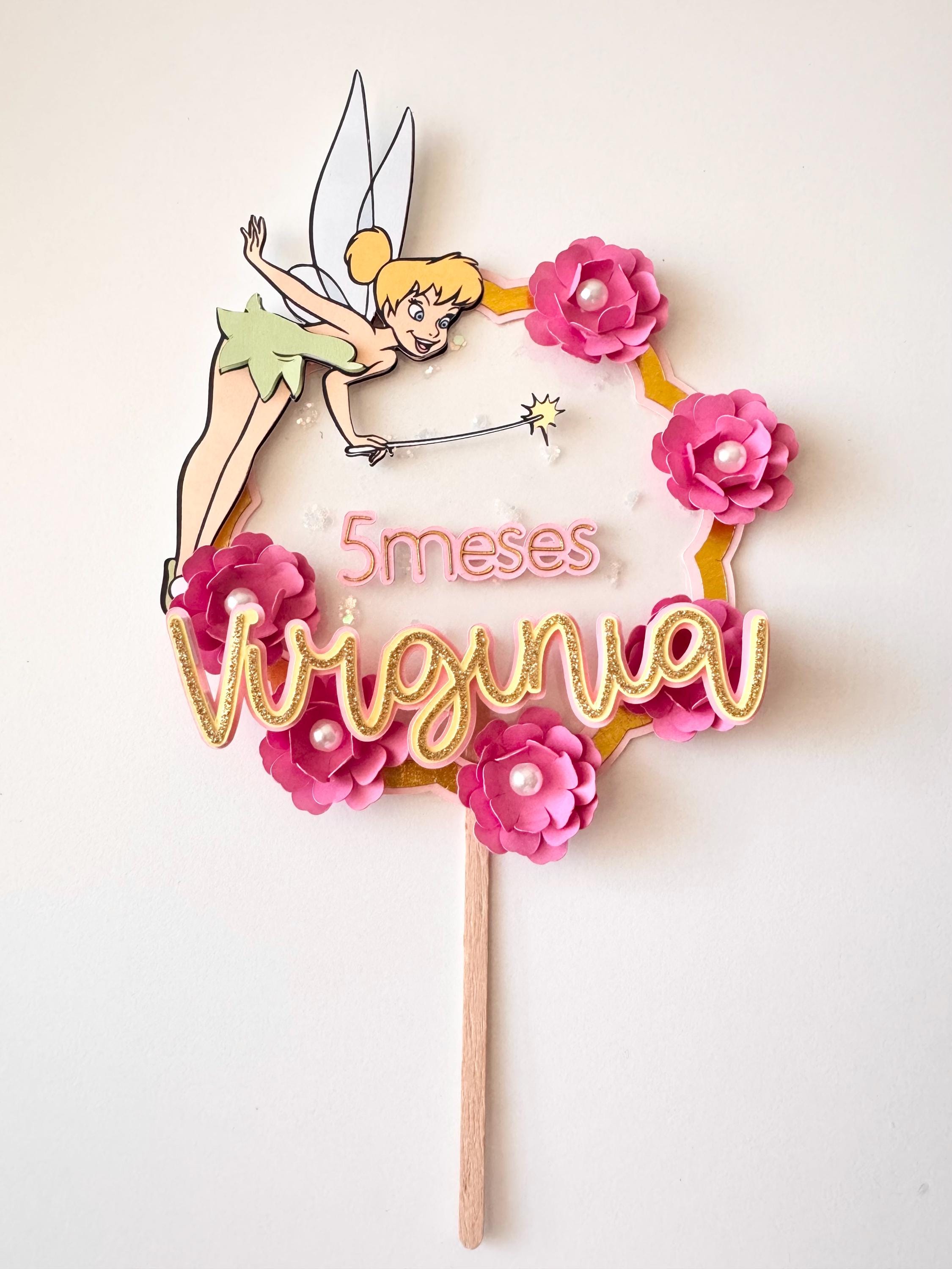 Tinker Bell Cake Topper - Fairy Birthday Party Decor - Girl Birthday ...