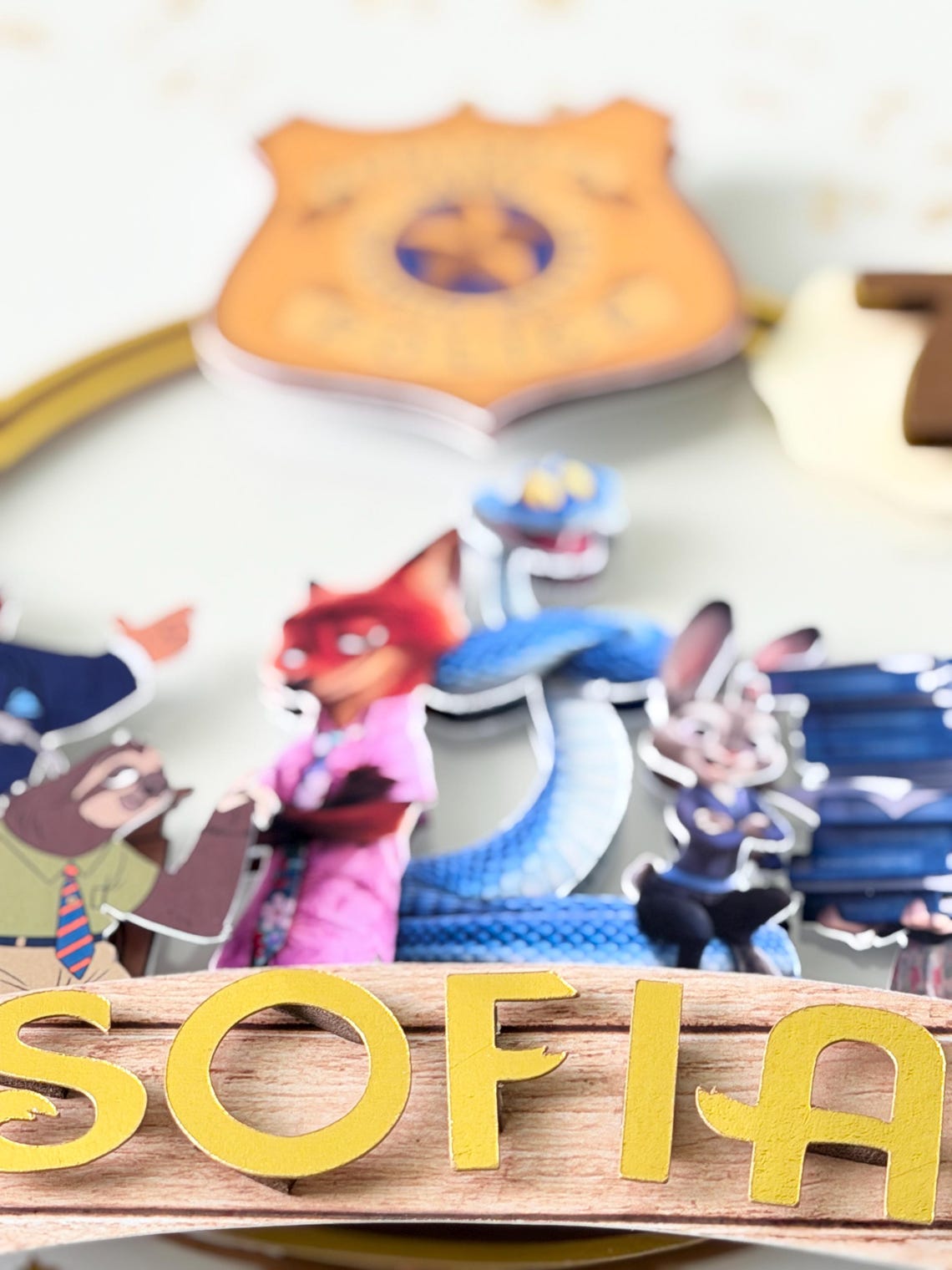 Zootopia Birthday Cake Topper – Personalized Name & Age - Etsy
