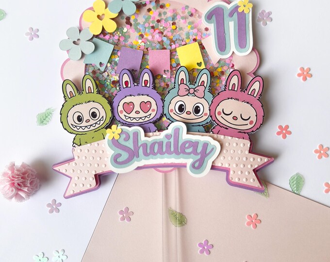 Labubu Cake Topper - Etsy