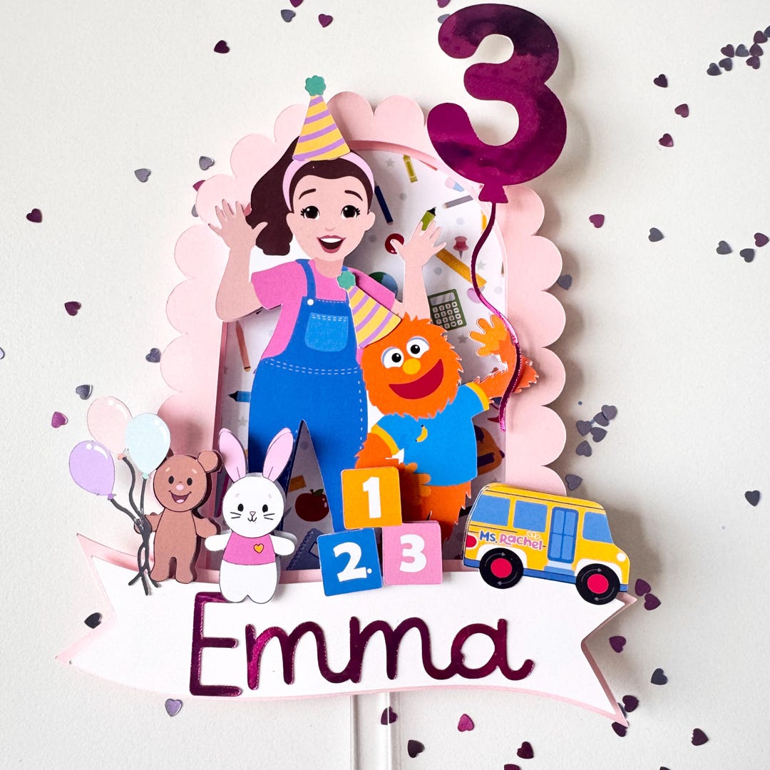 Ms Rachel Cake Topper / Kids Party Decoration - Etsy