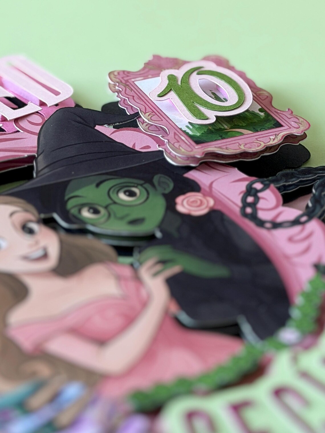 Wicked Cake Topper • Elphaba & Glinda Birthday Decor • Personalized ...