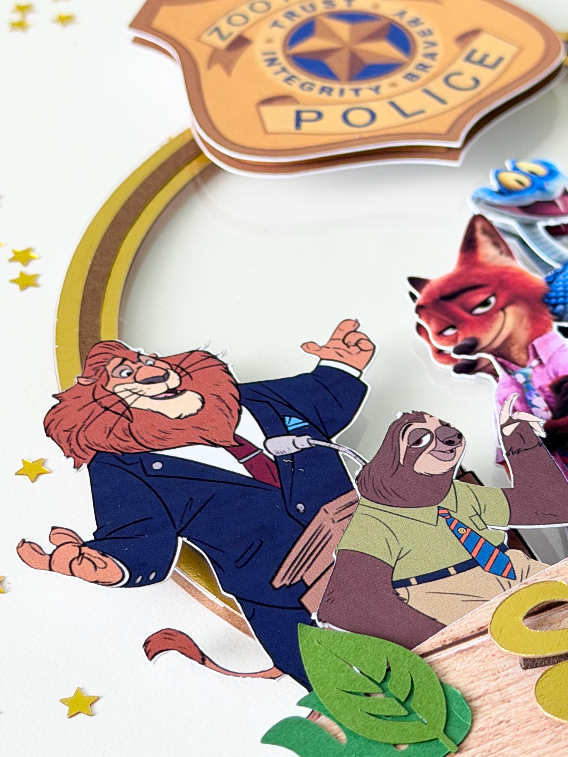 Zootopia Birthday Cake Topper – Personalized Name & Age - Etsy