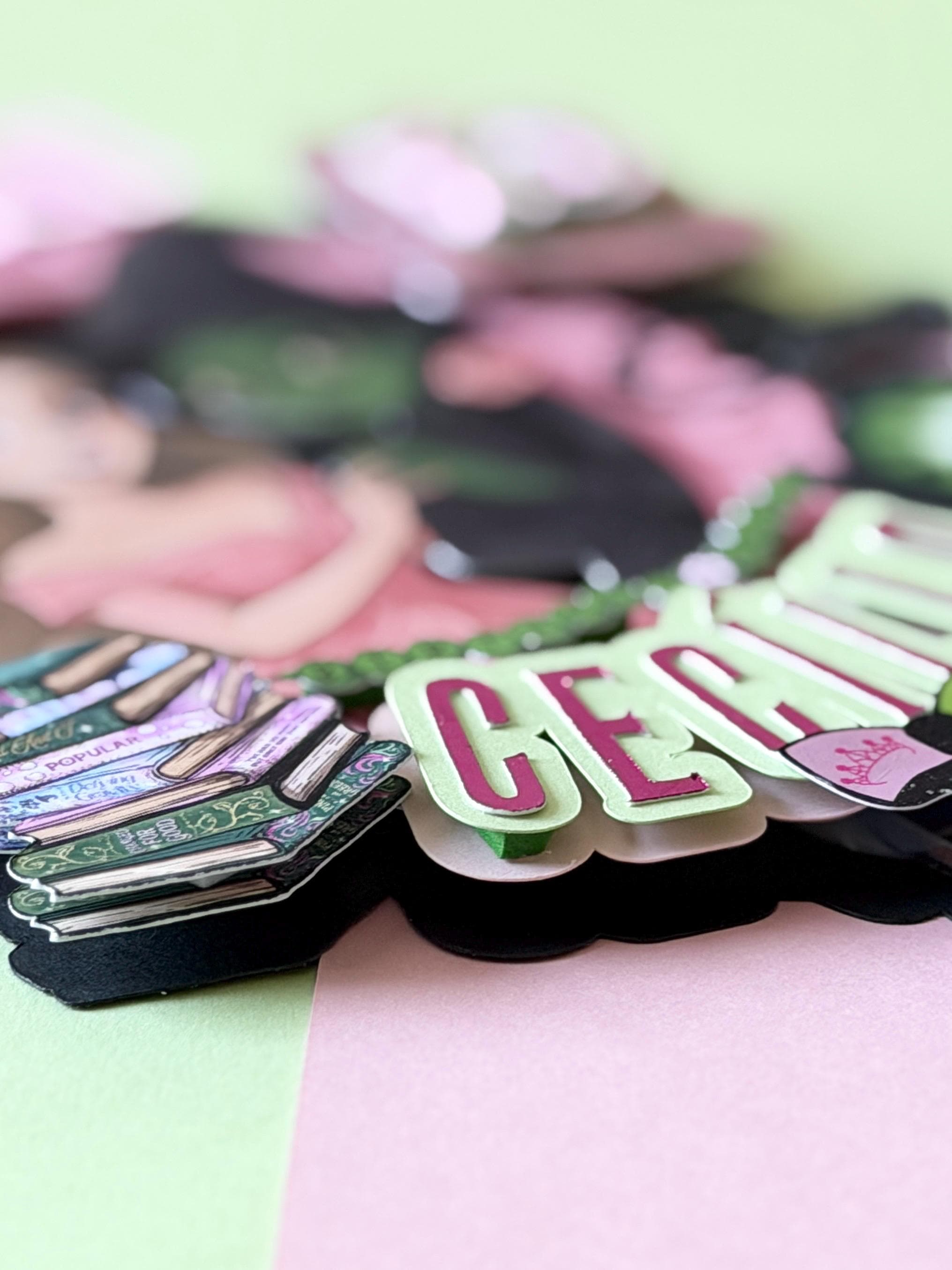 Wicked Cake Topper • Elphaba & Glinda Birthday Decor • Personalized ...
