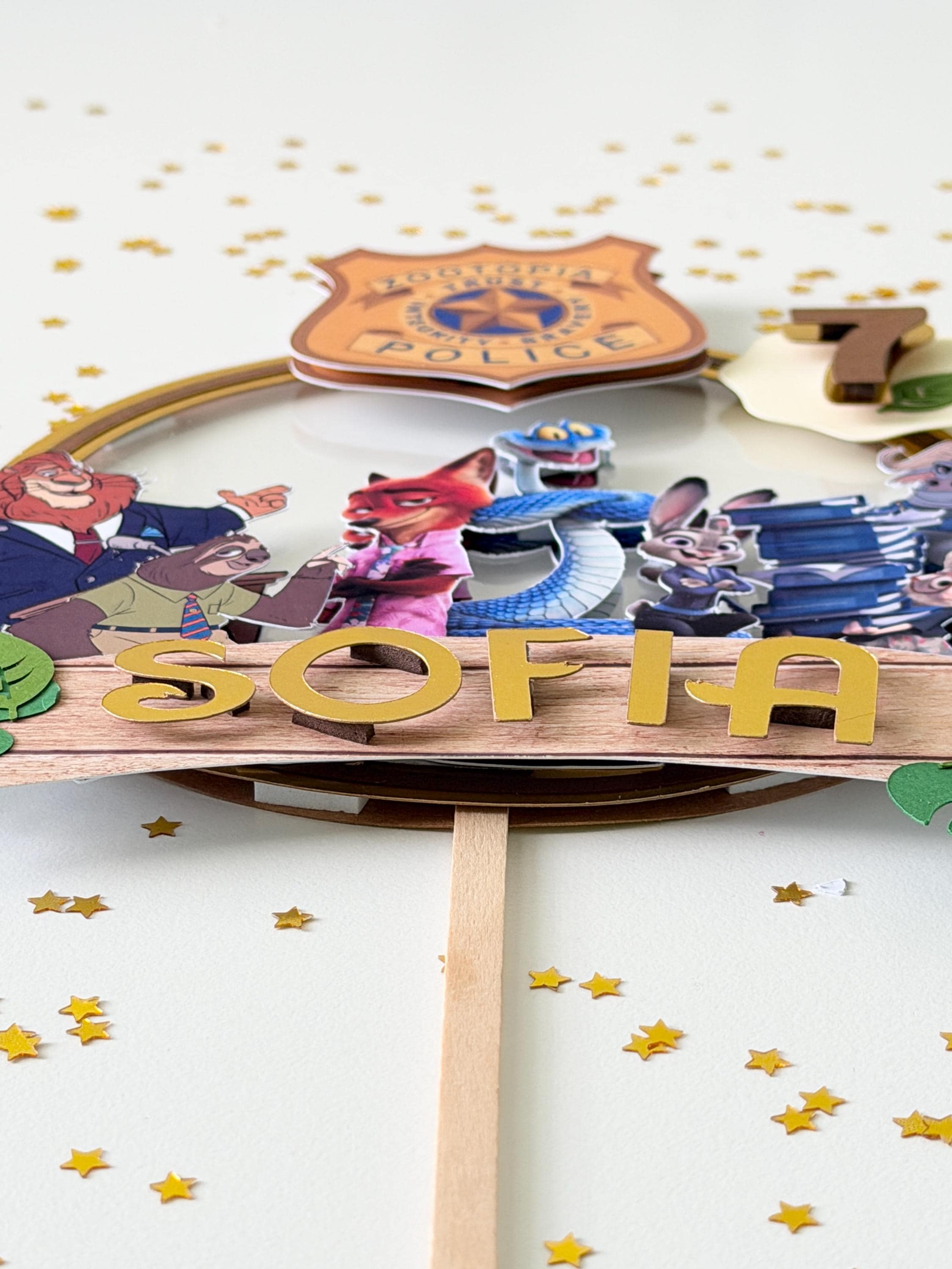Zootopia Birthday Cake Topper – Personalized Name & Age - Etsy