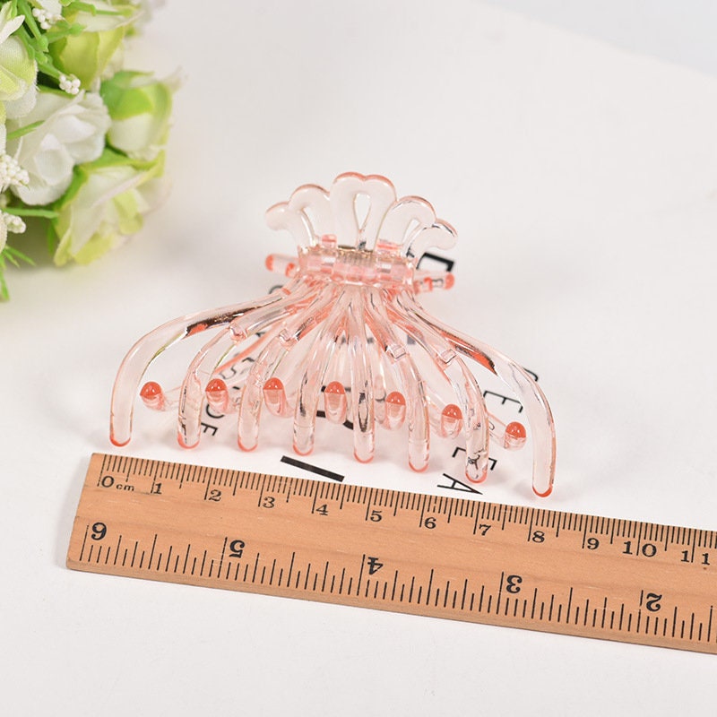 Hair Claw Clamp Clips: Transparent Large Clear Fashion | Etsy